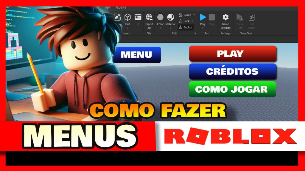 Como fazer menu no Roblox Studio - ⭐ Programação For Kids - Cursos de ...