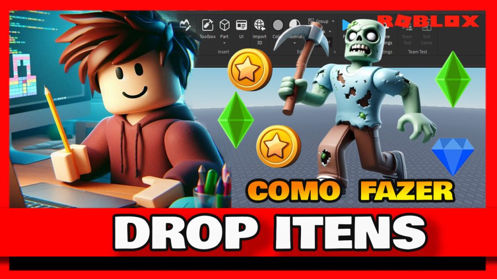 Como criar um sistema de Drop Itens no Roblox Stúdio - ⭐ Programação ...