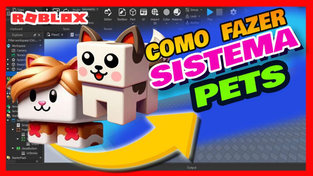 Como Criar Sistema de Pets no Roblox Studio - ⭐ Programação For Kids ...